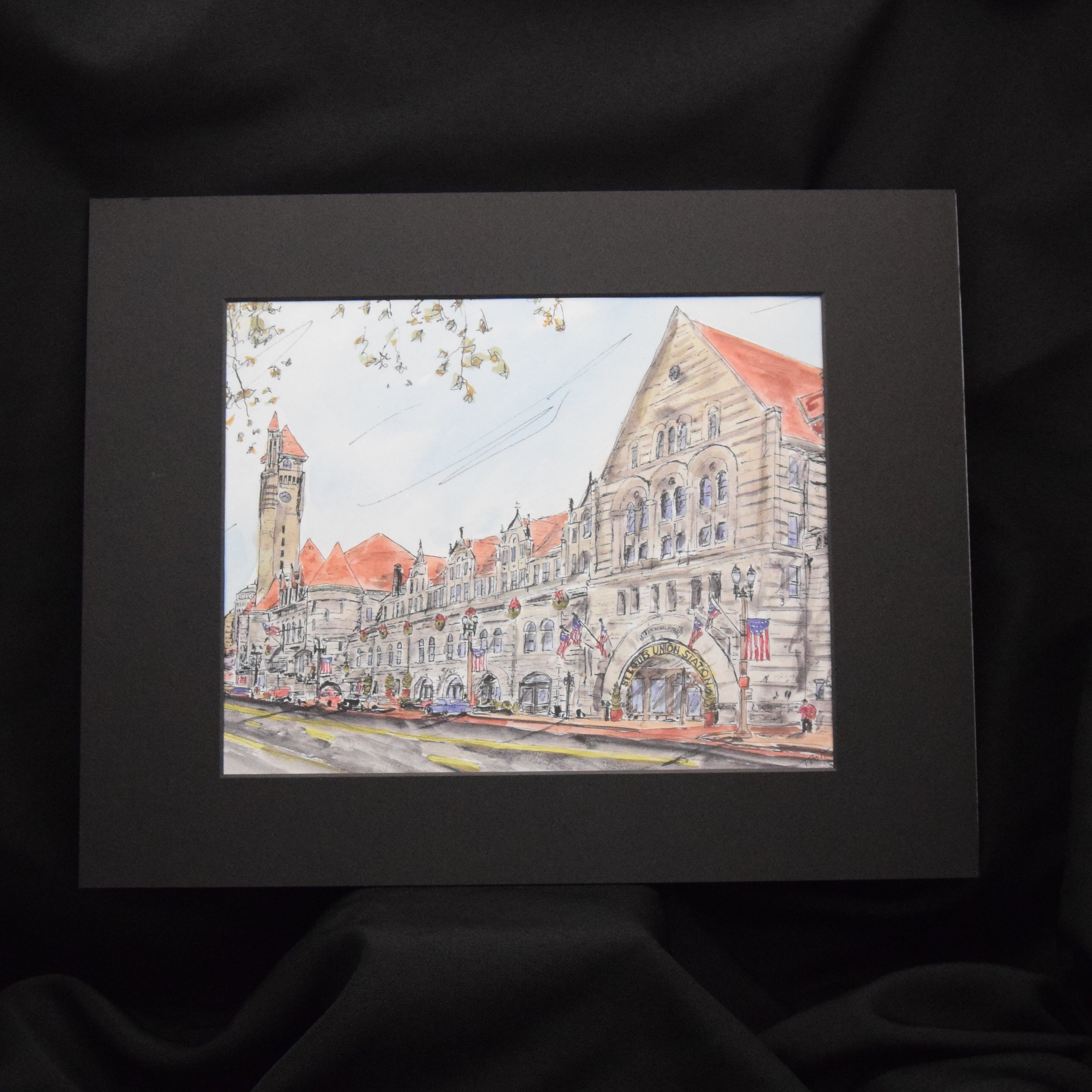 Tim Bolt Watercolor Painting Print of Union Station (TB1127) | Artisans ...