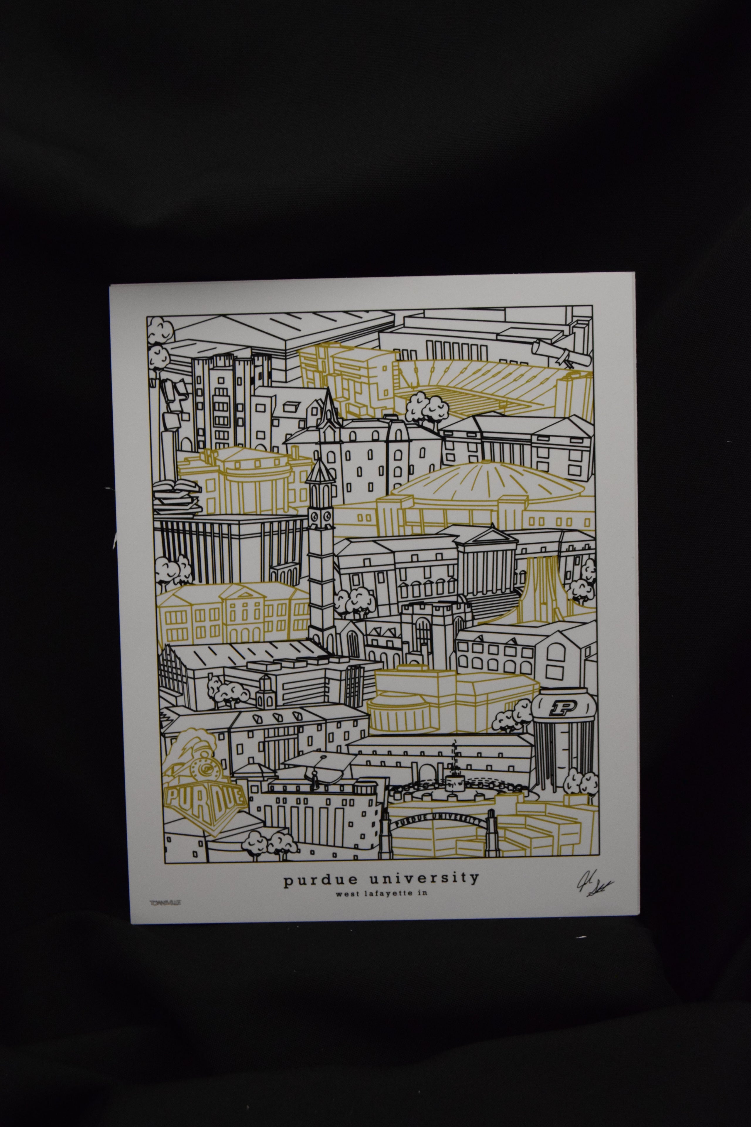 Josh Seubert Print of Purdue University Drawing (JHS) | Artisans in THELOOP